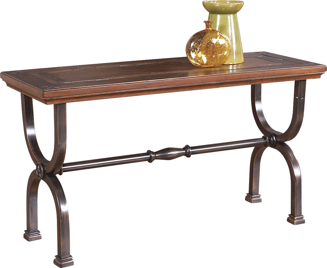 Cedar Grove Brown Dark Wood Sofa Table | Rooms to Go