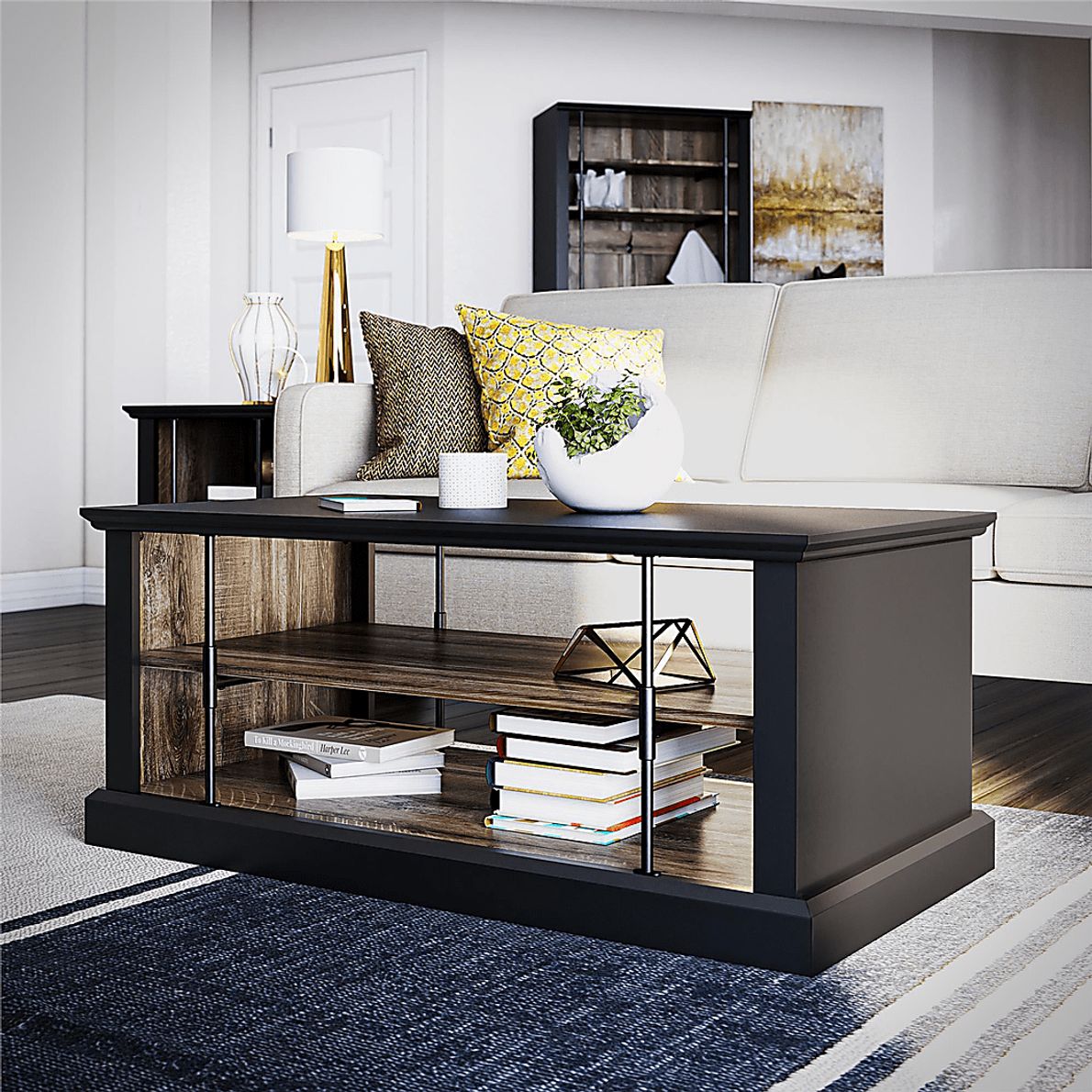 Cedgate Black Cocktail Table - Rooms To Go