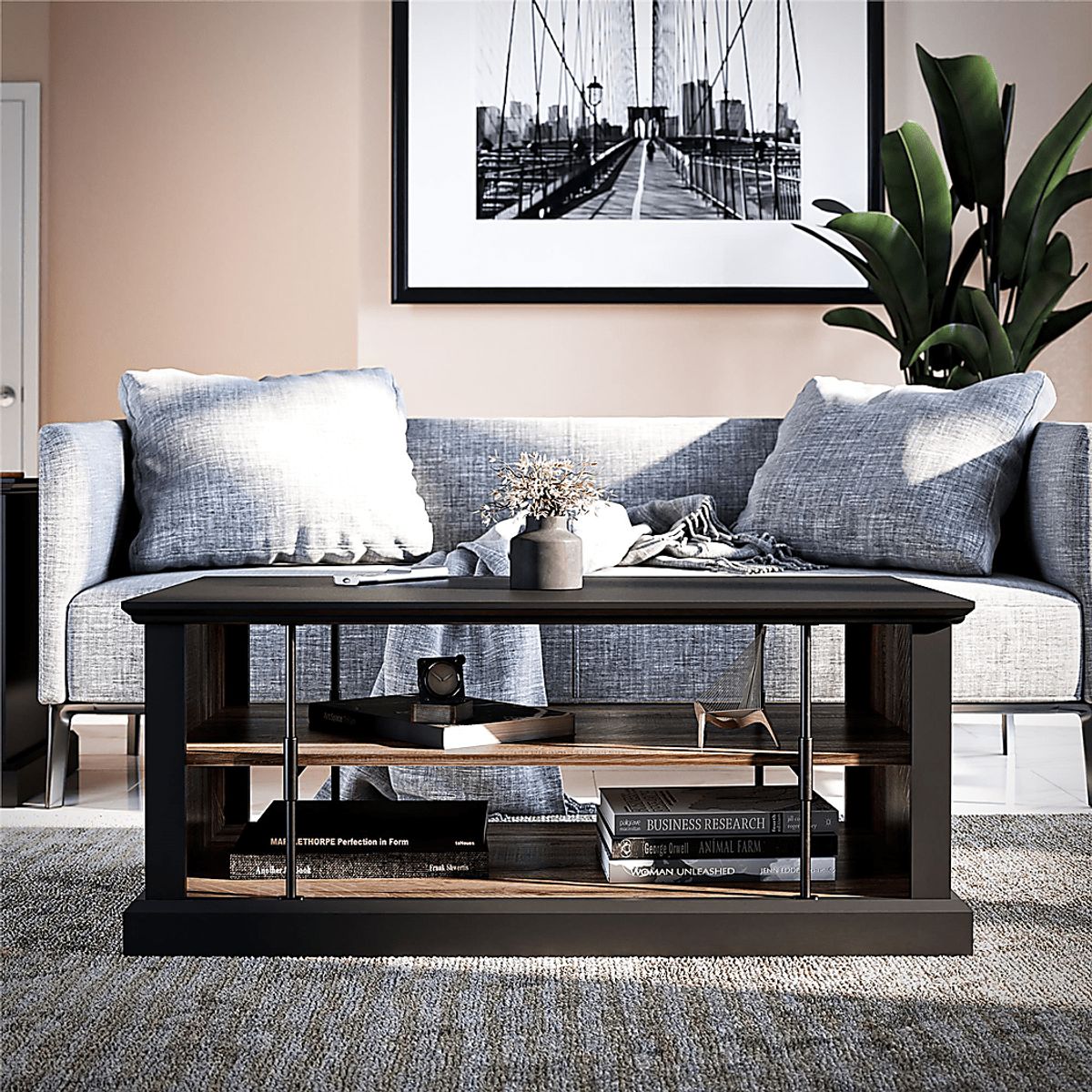 Cedgate Black Black,Colors Cocktail Table | Rooms to Go