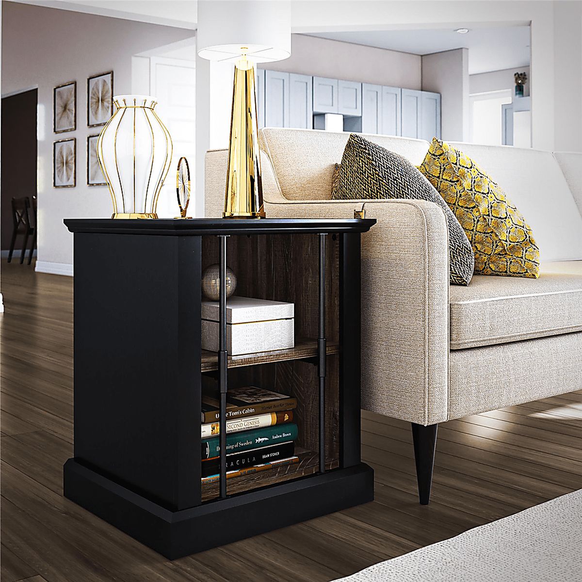 Cedgate Black Black,Colors End Table | Rooms to Go