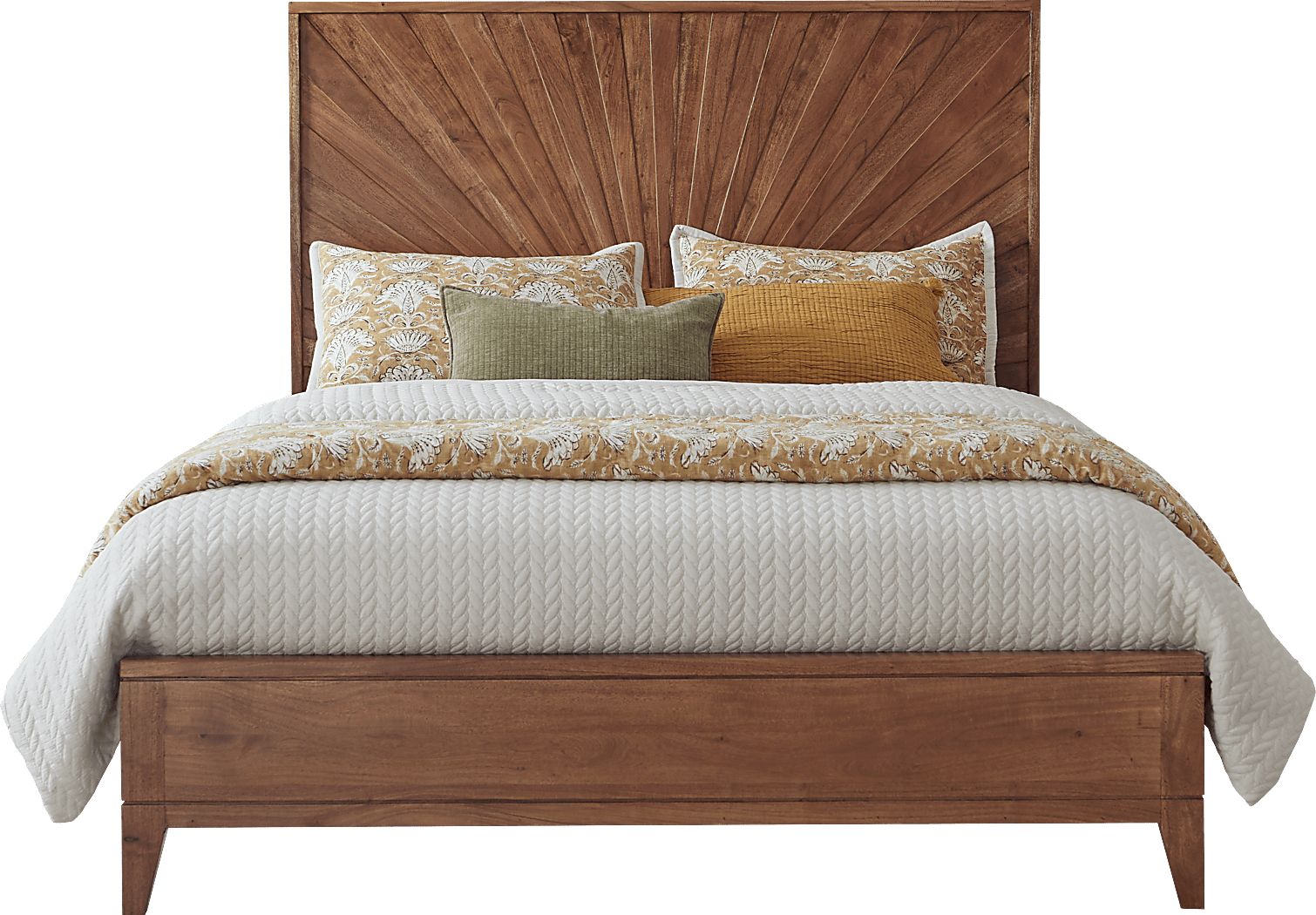 Cedona View Natural Light Wood 3 Pc King Panel Bed | Rooms to Go