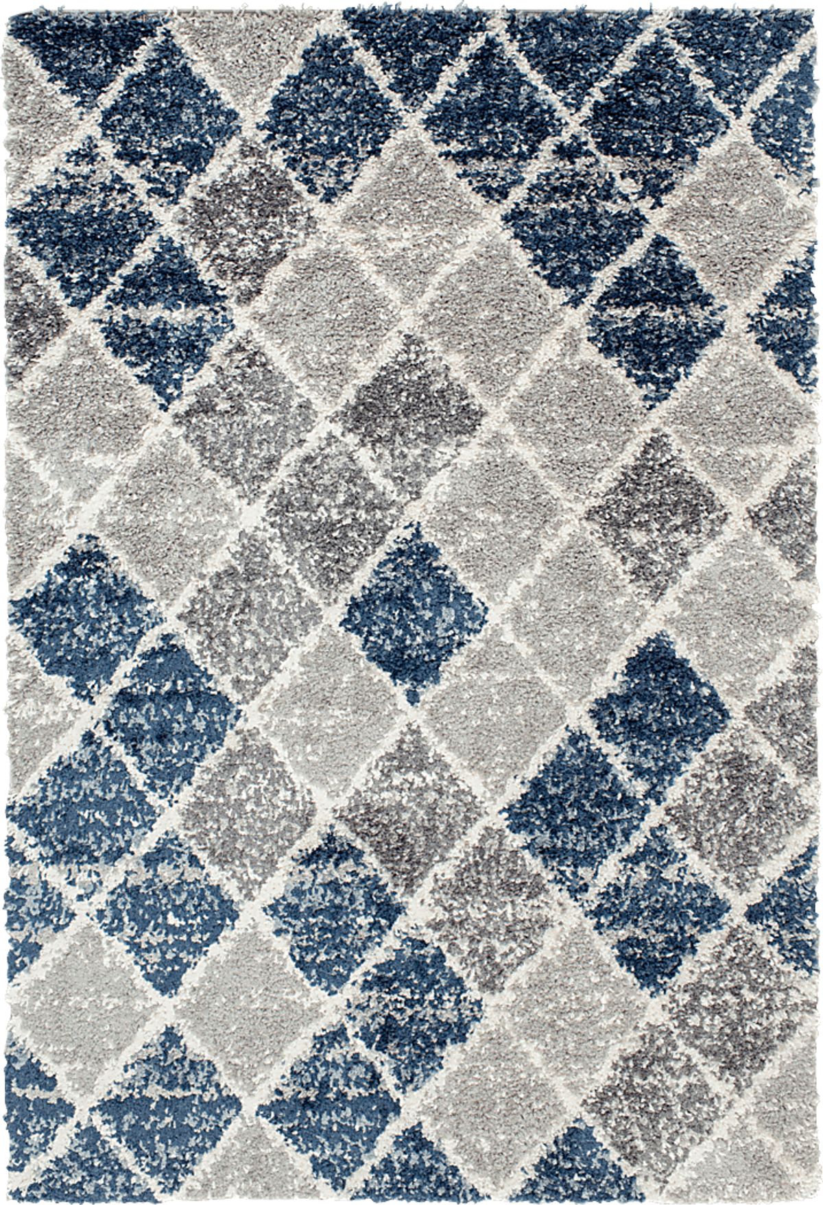 Celleen Blue Polypropylene Fabric Rug | Rooms to Go