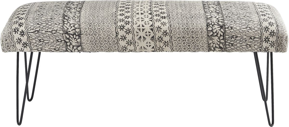 Cellica Gray,White Bench | Rooms to Go