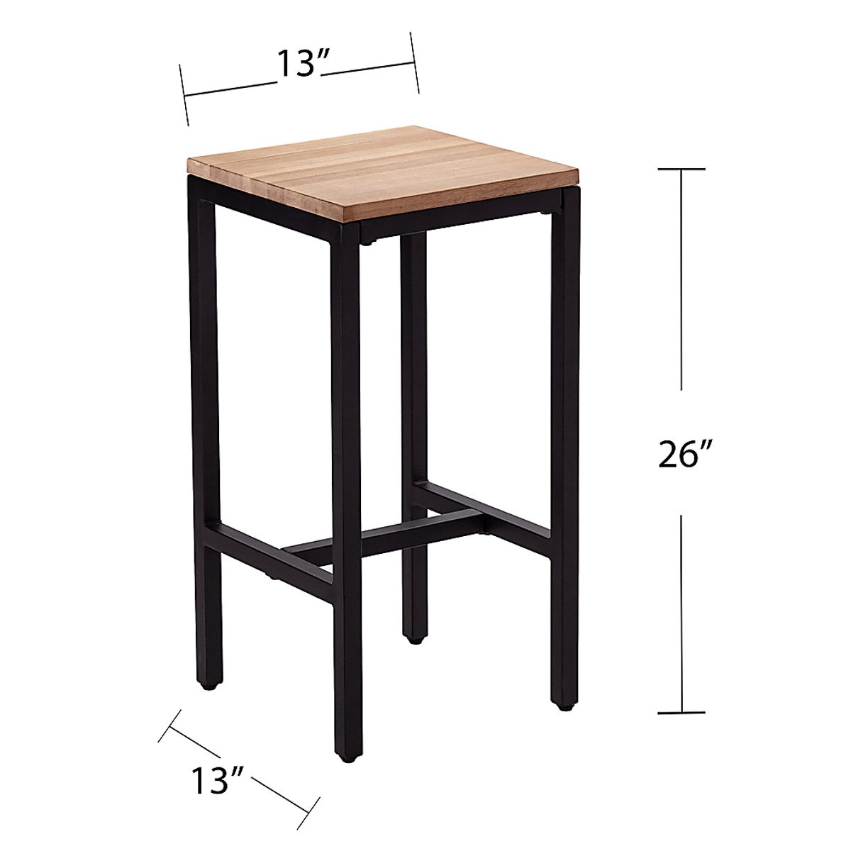 Chalkville Black Black,Colors Natural Beige,White Counter Stool, Set Of ...