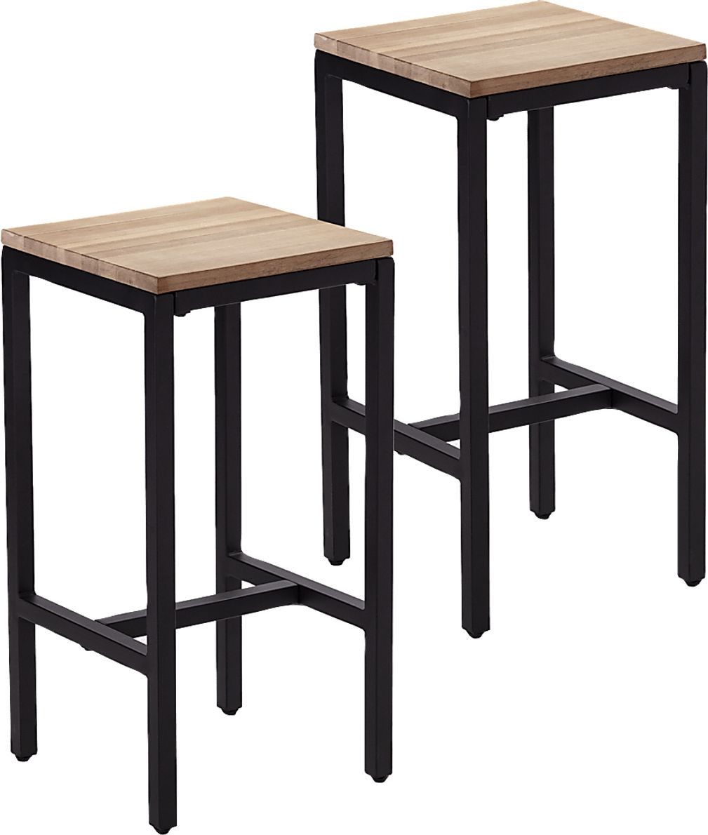 Chalkville Black Black,Colors Natural Beige,White Counter Stool, Set Of ...