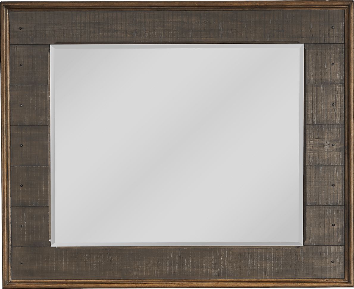Chandler Hills Brown,Walnut Dark Wood Mirror - Rooms To Go