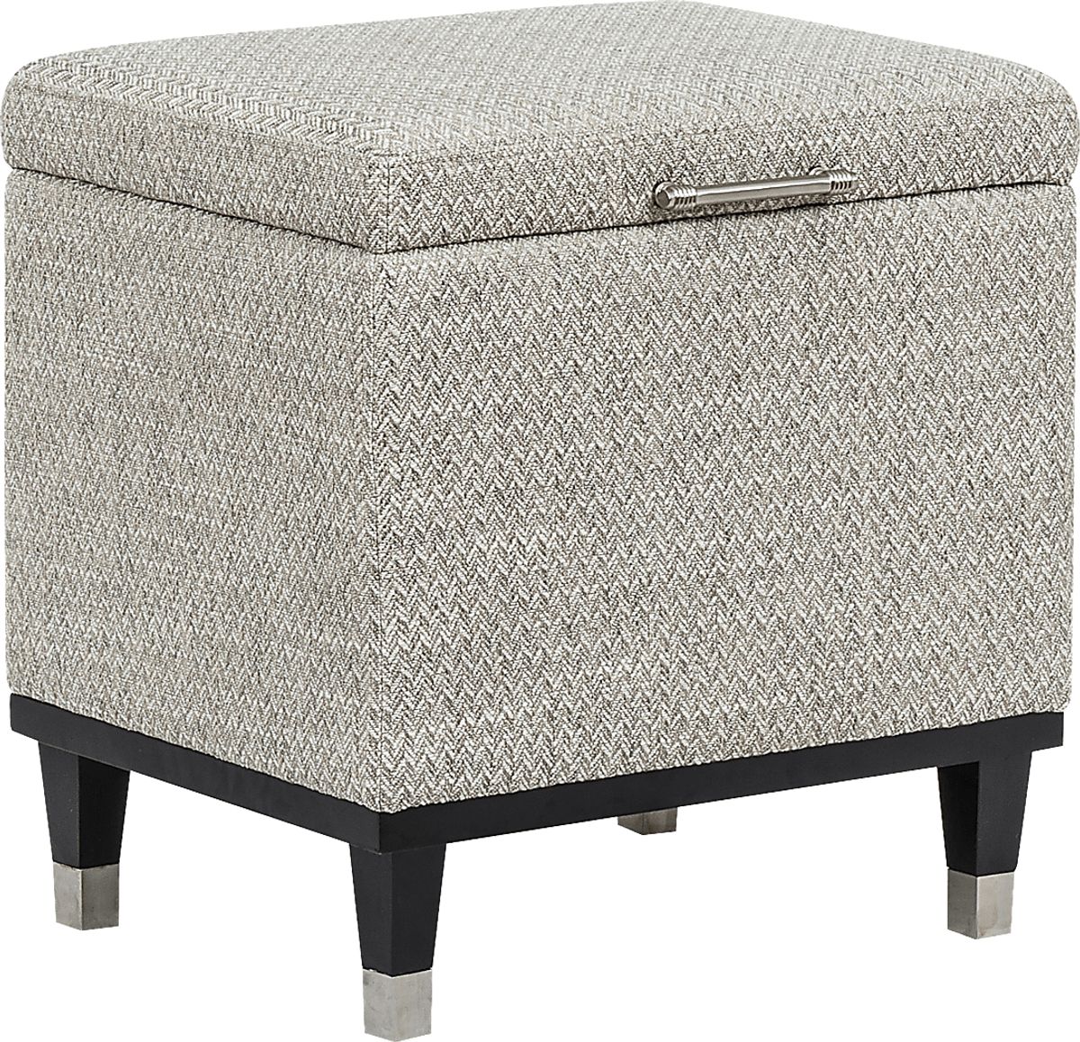 Chantress Gray Polyester Fabric Storage Ottoman | Rooms to Go