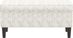 Charette Cream Beige Cotton Fabric Storage Bench | Rooms to Go