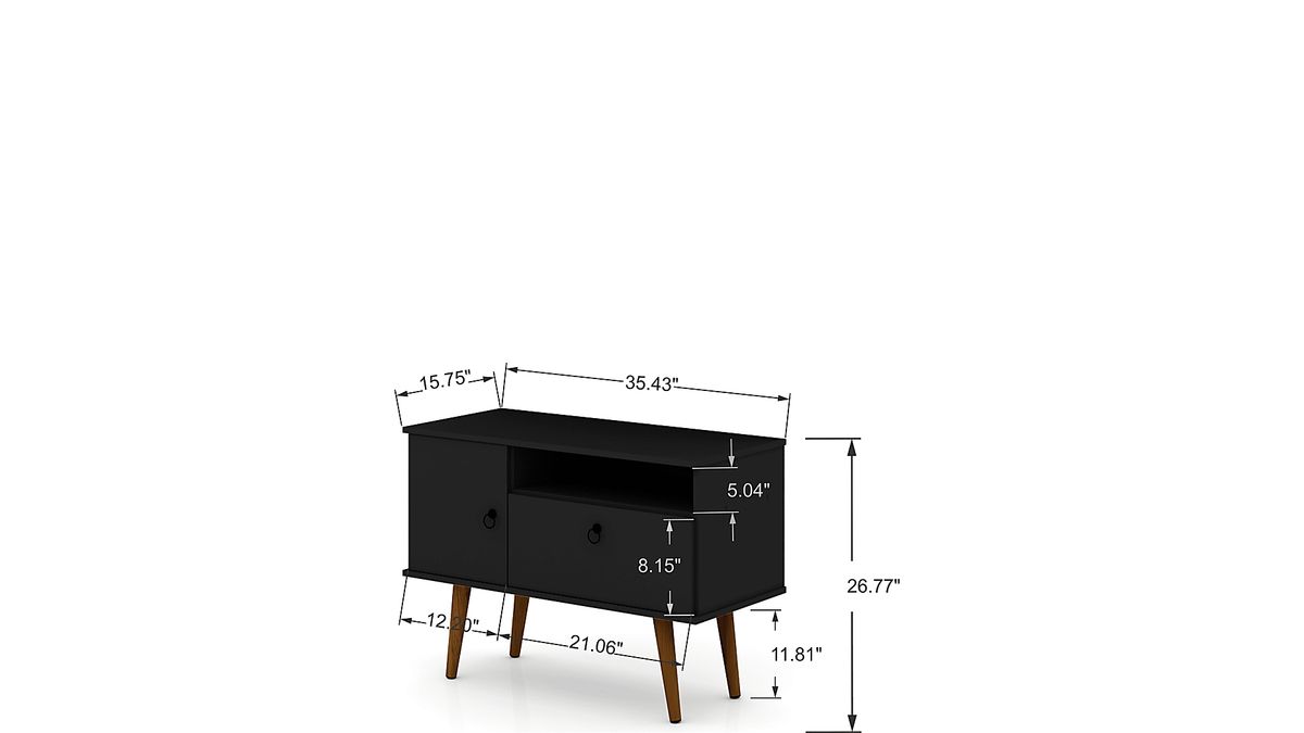 Charlack Black 35.5" Console | Rooms to Go