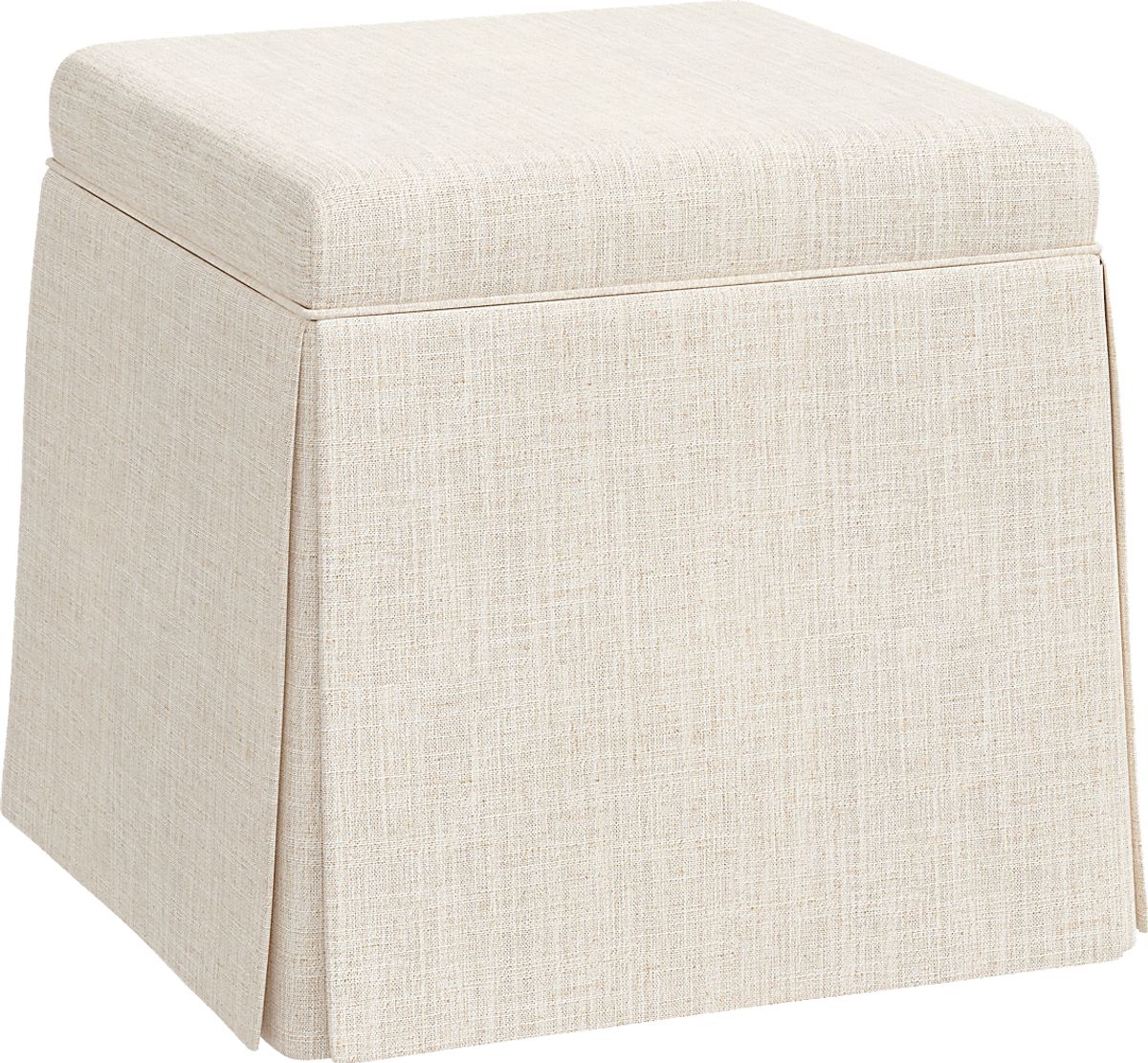 Charlick Cream Beige Cotton Fabric Cocktail Ottomans | Rooms to Go