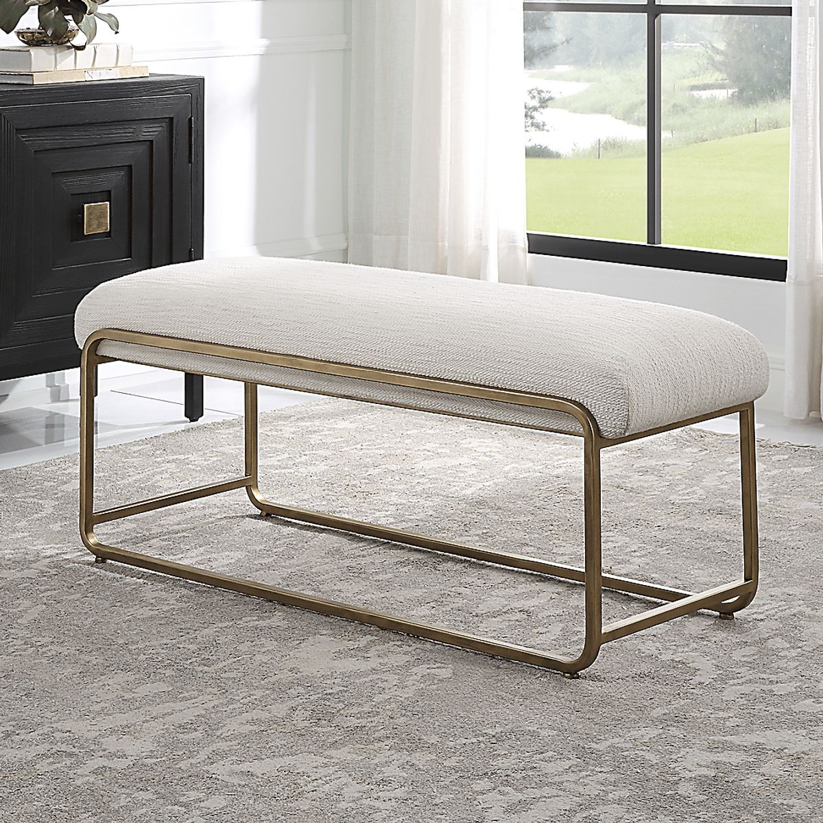 Charlise White Colors,White Bench | Rooms to Go