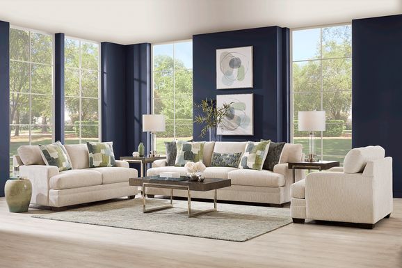 White Living Room Furniture Sets (Sofa & Loveseat)﻿