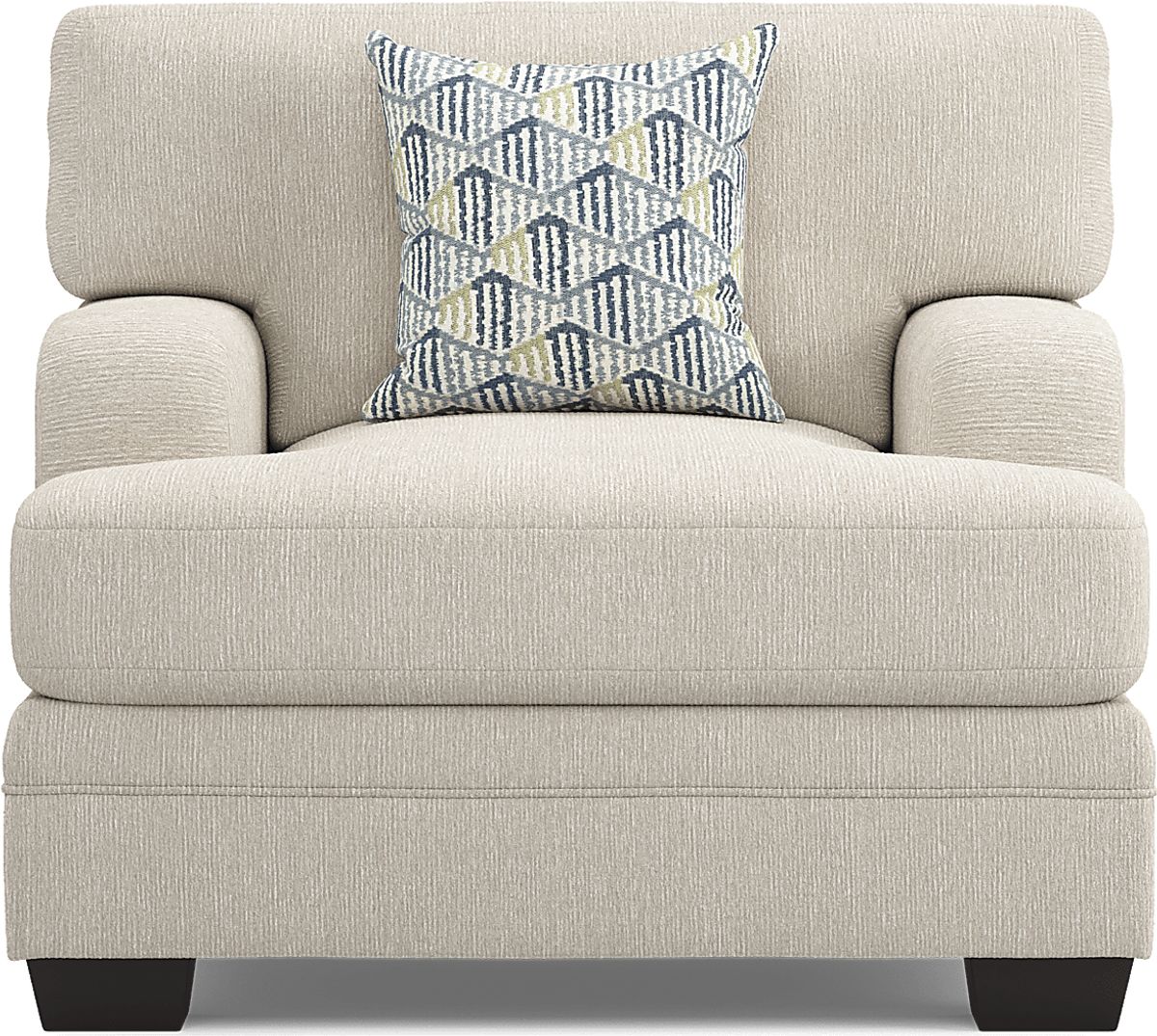 Charlton Street Off-White Beige,White Polyester Fabric Chair | Rooms to Go