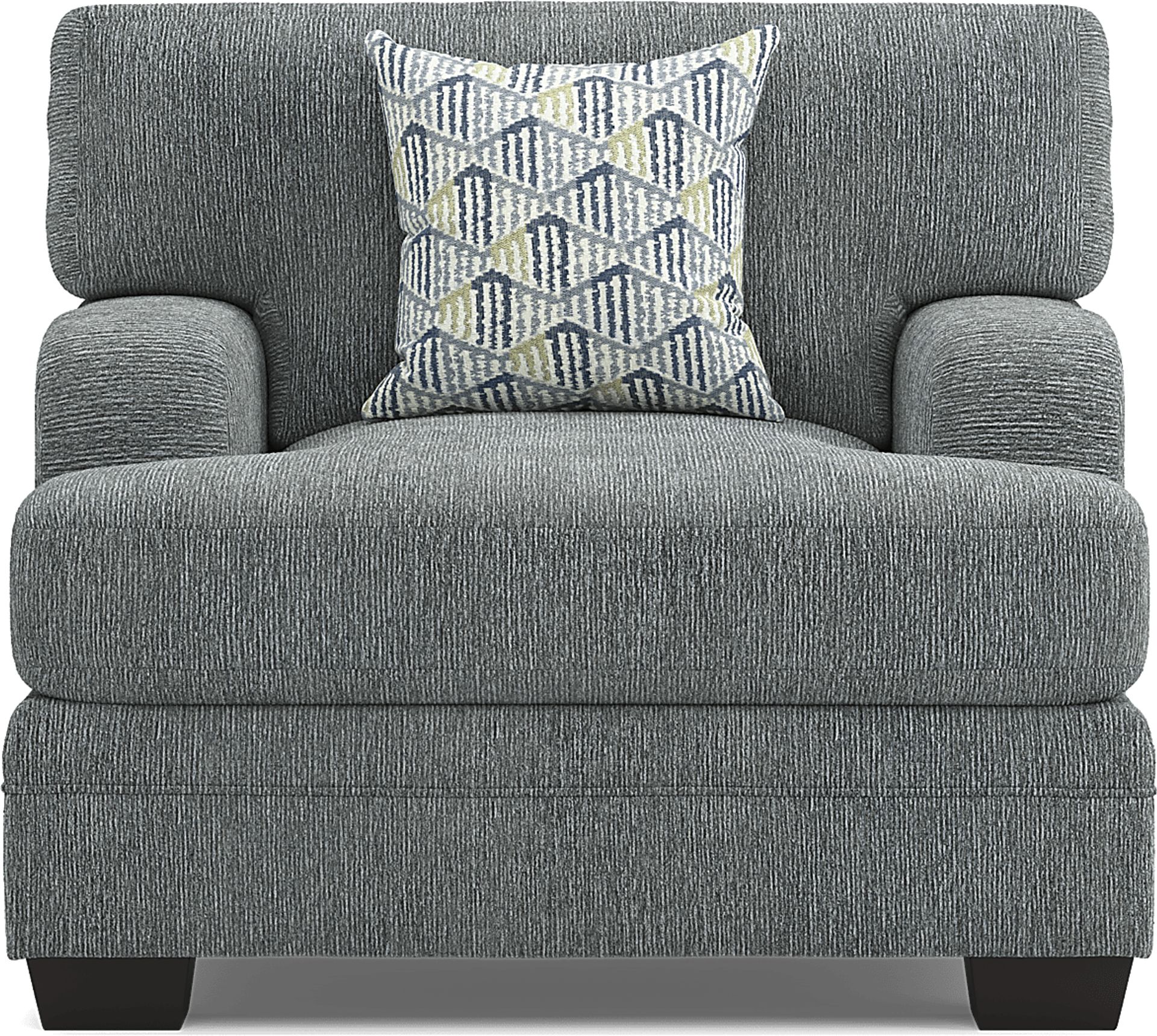 Charlton Street Slate Gray Polyester Fabric Chair | Rooms to Go
