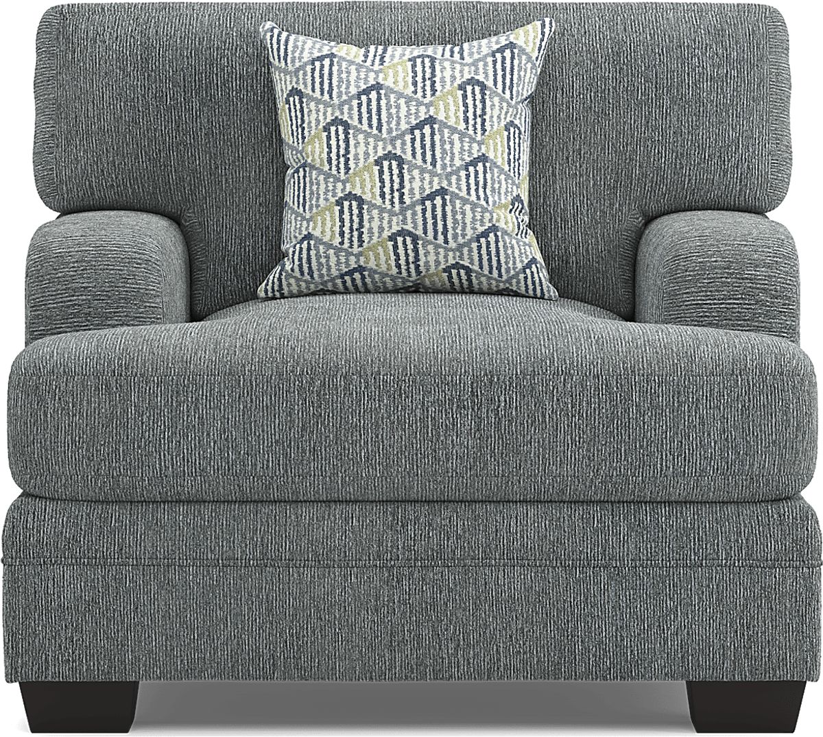 Charlton Street Slate Gray Polyester Fabric Chair | Rooms to Go