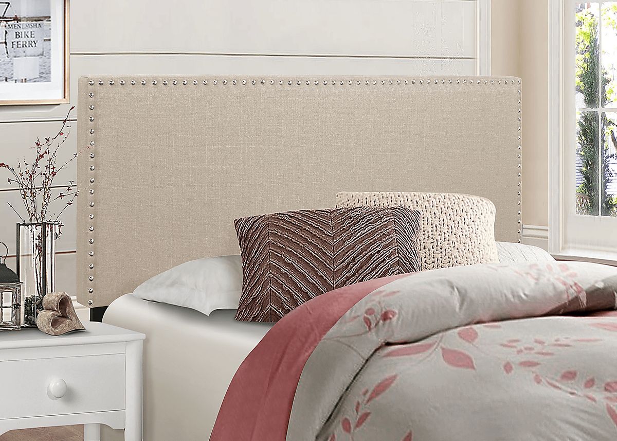 Charnwood Beige Colors,Light Wood,White Full/Queen Headboard | Rooms to Go