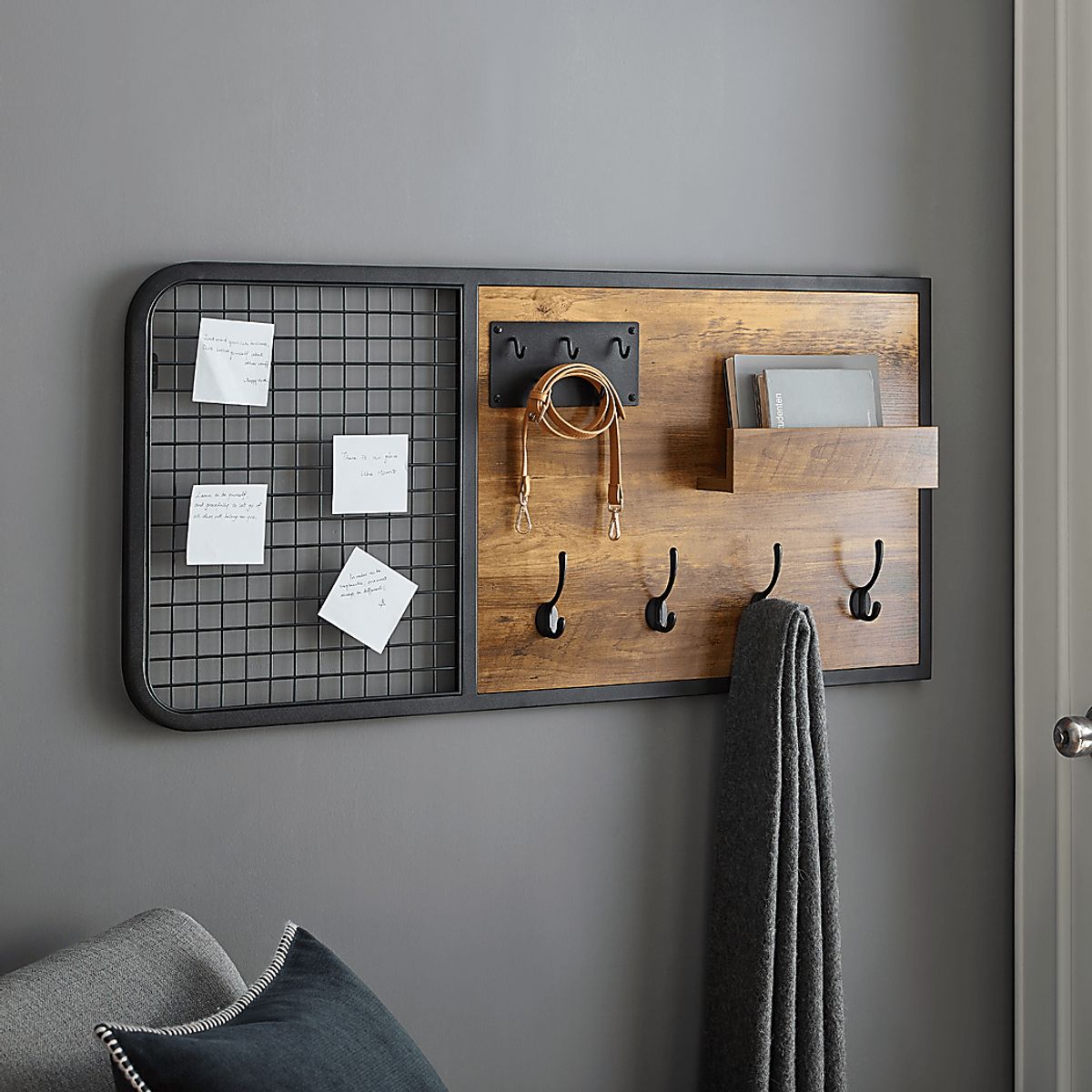 Chedworth Brown Dark Wood Coat Rack | Rooms to Go