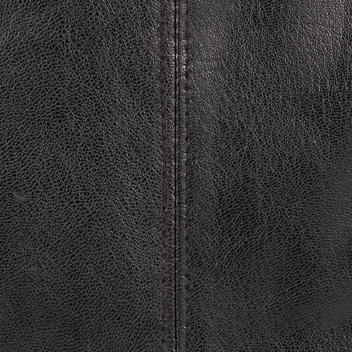 Cheerie II Black Black,Colors Leather Pouf | Rooms to Go