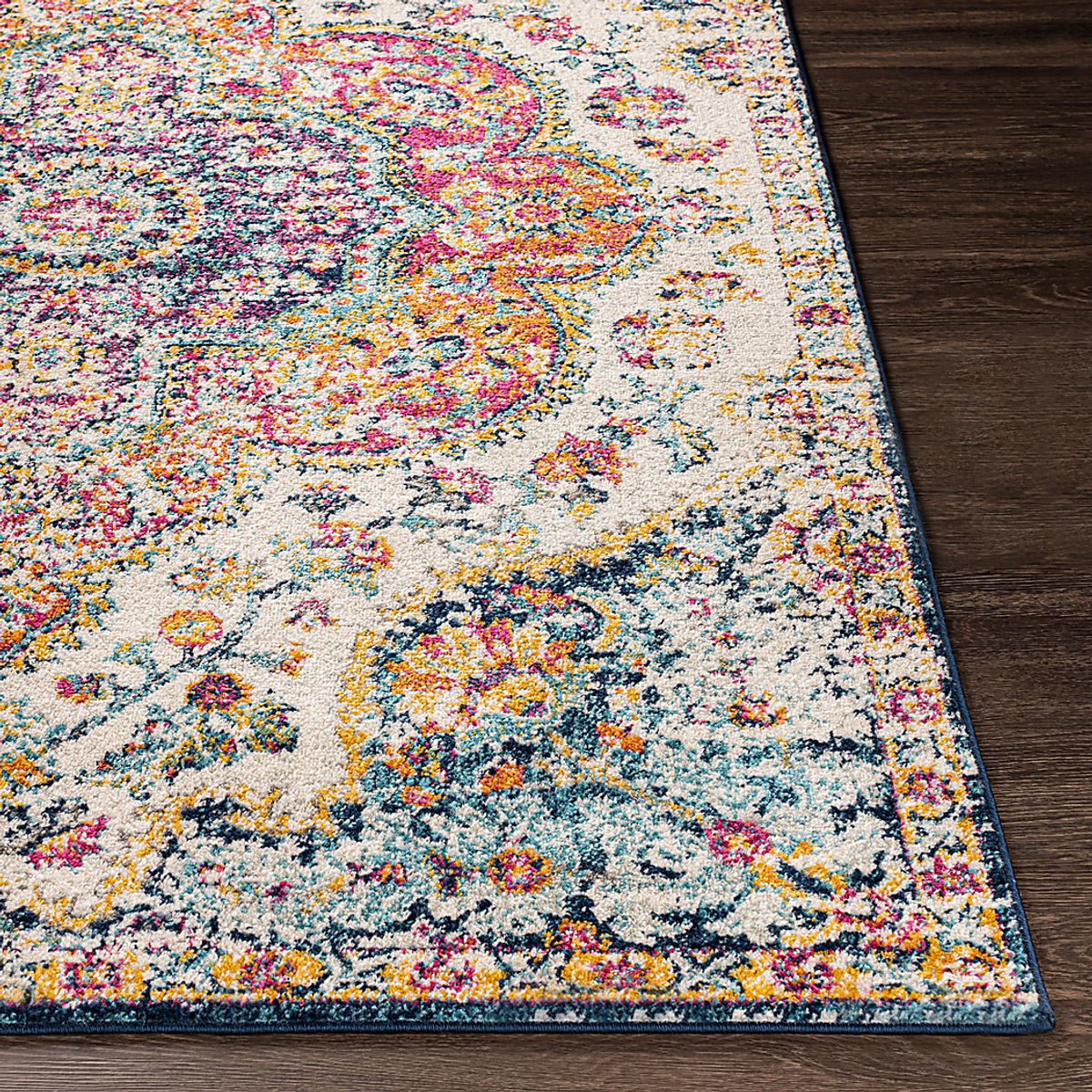 Chelsina II Blue,Multi Rug | Rooms to Go