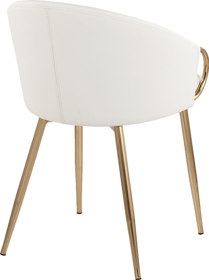 Cherylyn White Gold Side Chair - Rooms To Go