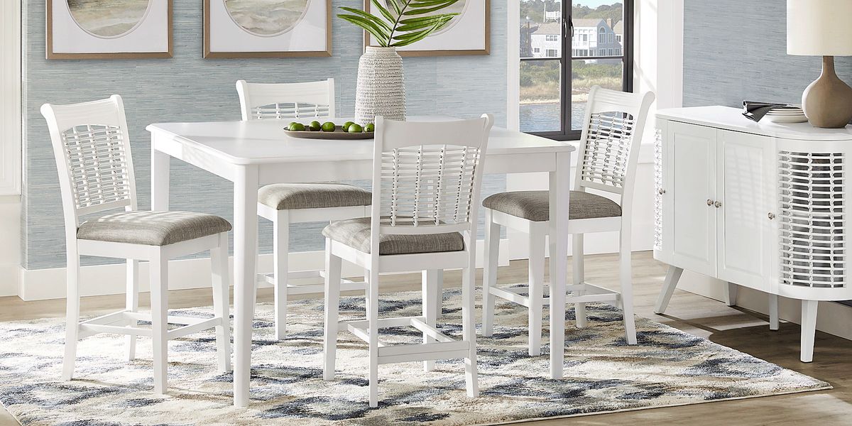 Chesterman White Colors,White Counter Height Dining Table | Rooms to Go