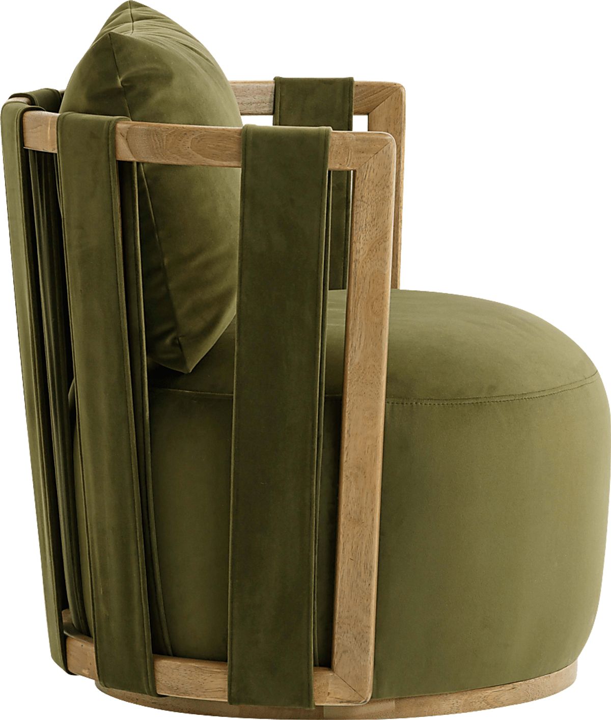 Chesterna Green Velvet Plush Swivel Upholstered | Rooms to Go