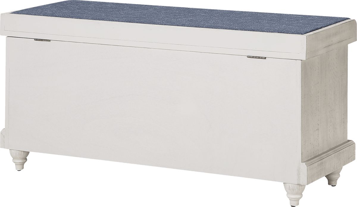 Chikelu White Storage Bench | Rooms to Go