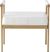 Chilcut White Polyurethane Fabric Bench - Rooms To Go
