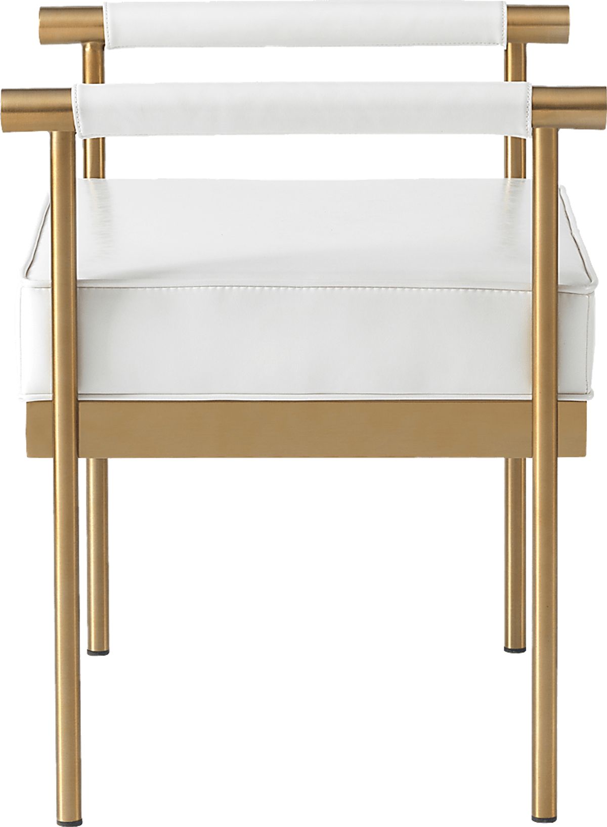 Chilcut White Polyurethane Fabric Bench | Rooms to Go