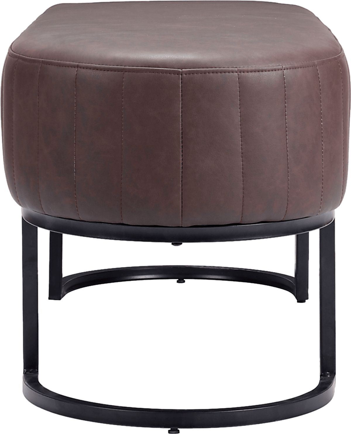 Chilligan Brown Polyurethane Fabric Bench | Rooms to Go