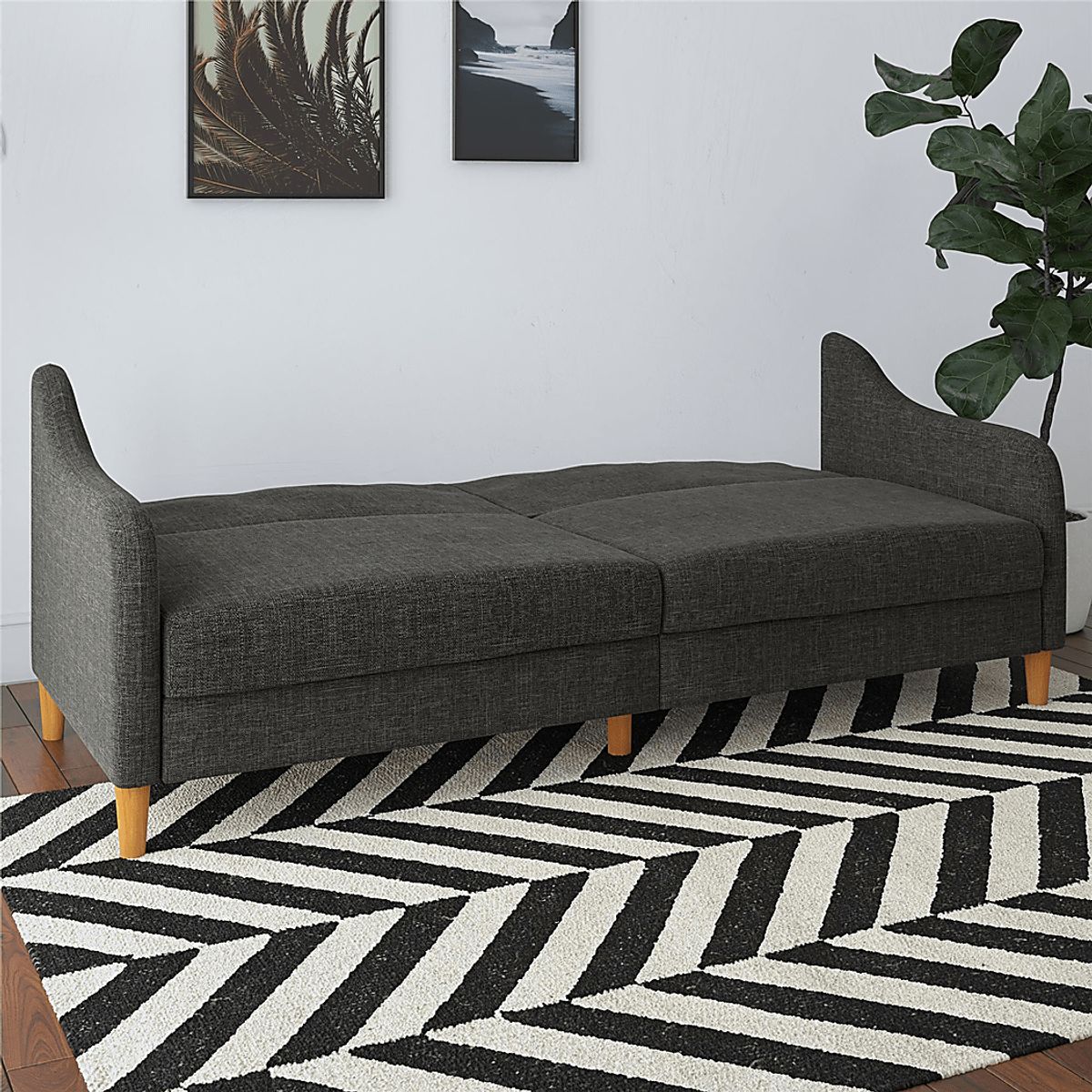 Chinauld II Gray Futon | Rooms to Go