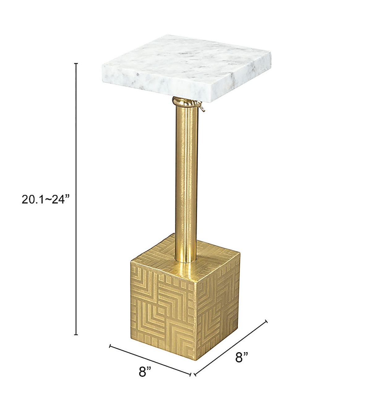 Chisana Gold Colors,Metal End Table | Rooms to Go