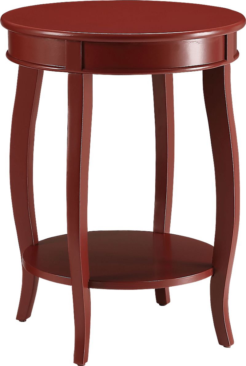 Chloris Red Colors Accent Table - Rooms To Go
