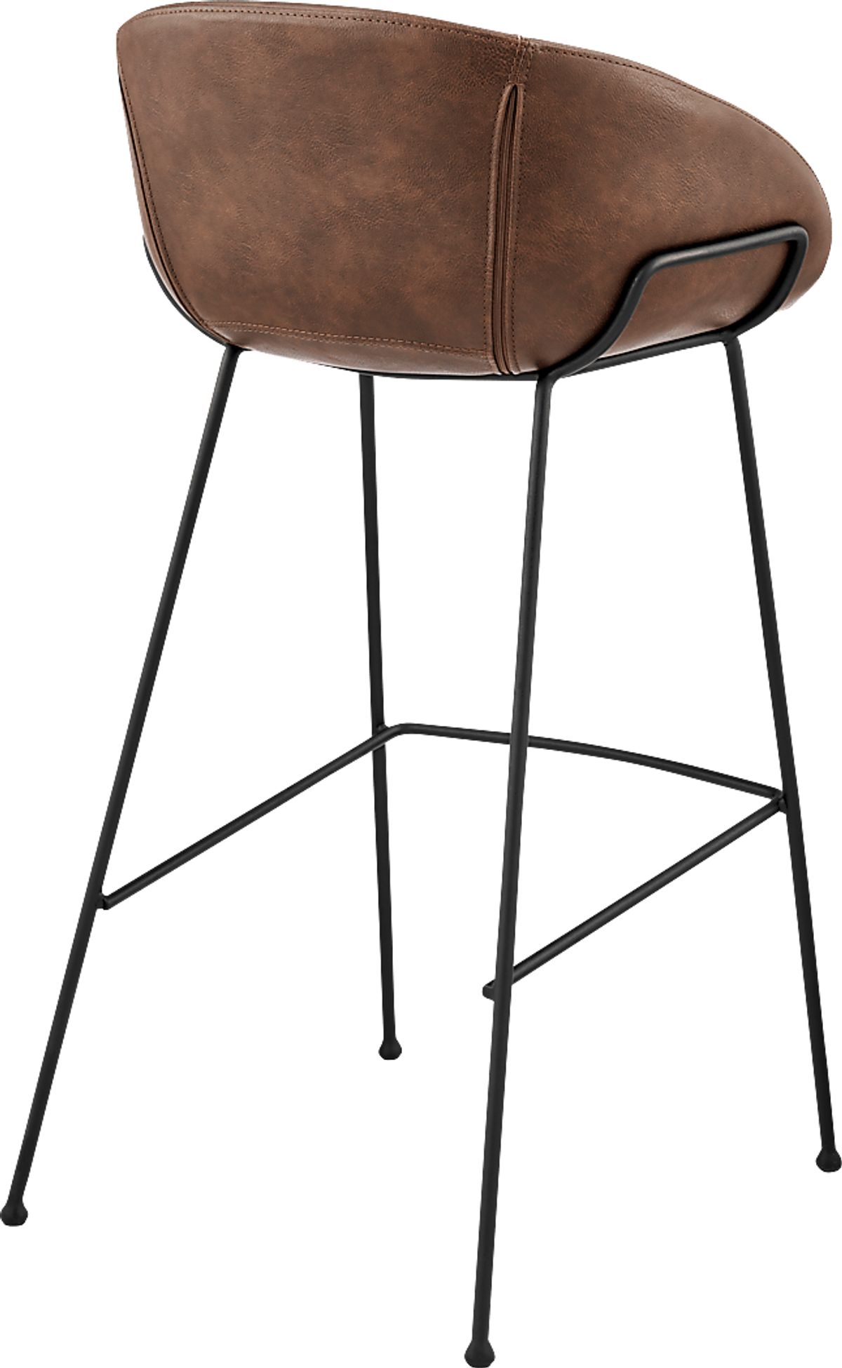 Choupique Brown Leatherette Barstool, Set Of 2 | Rooms to Go