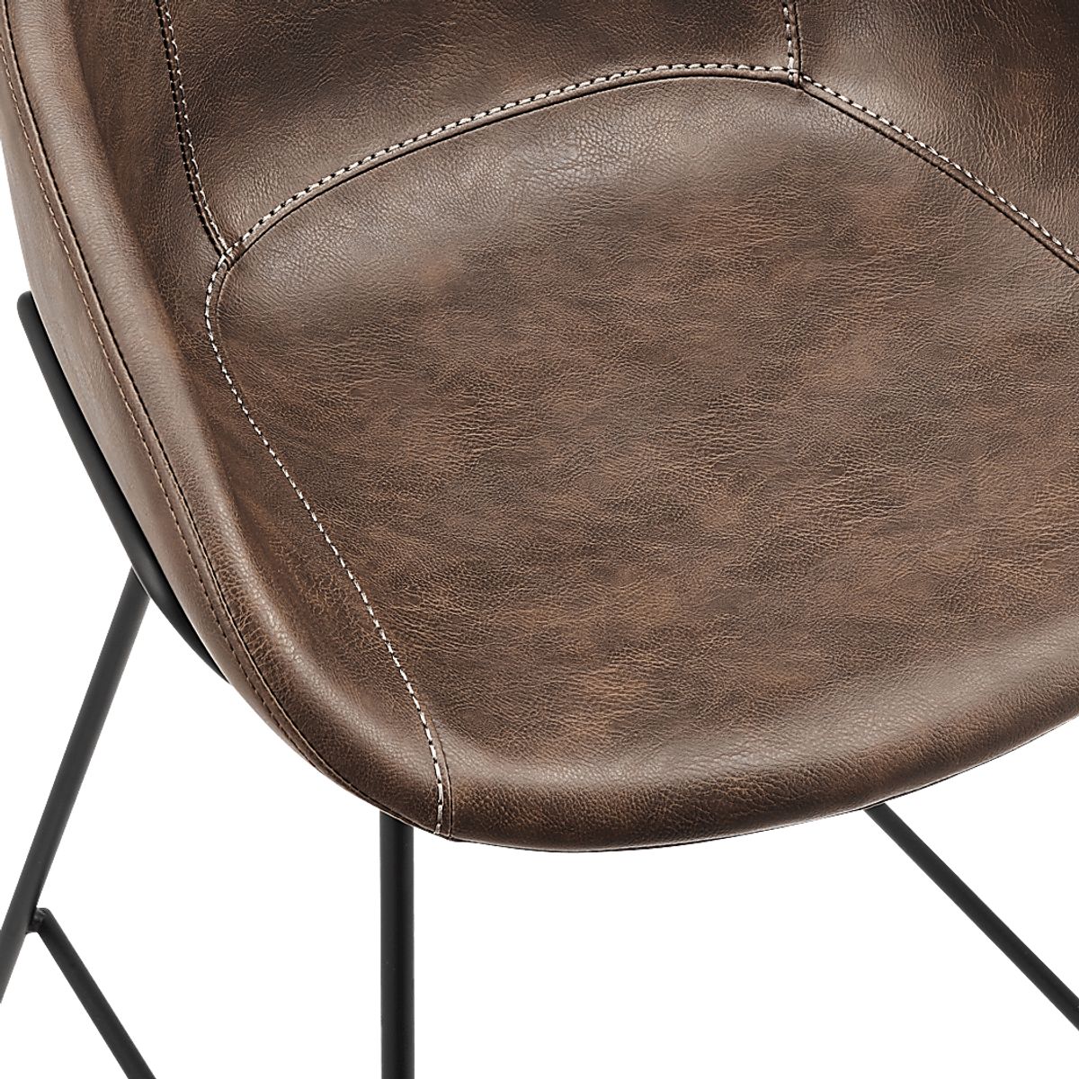 Choupique Brown Leatherette Counter Stool, Set Of 2 | Rooms to Go
