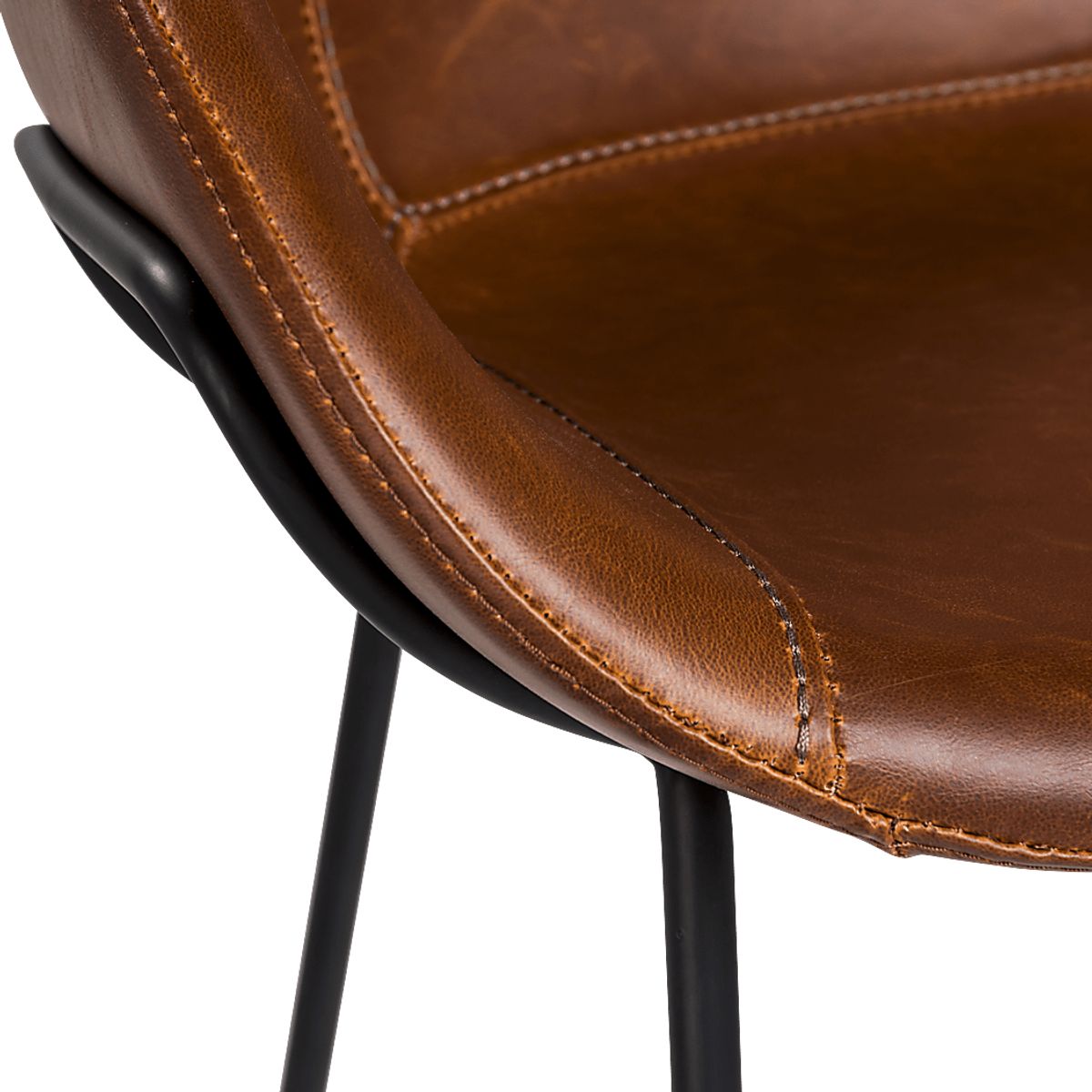 Choupique Dark Brown Leatherette Counter Stool, Set Of 2 | Rooms to Go