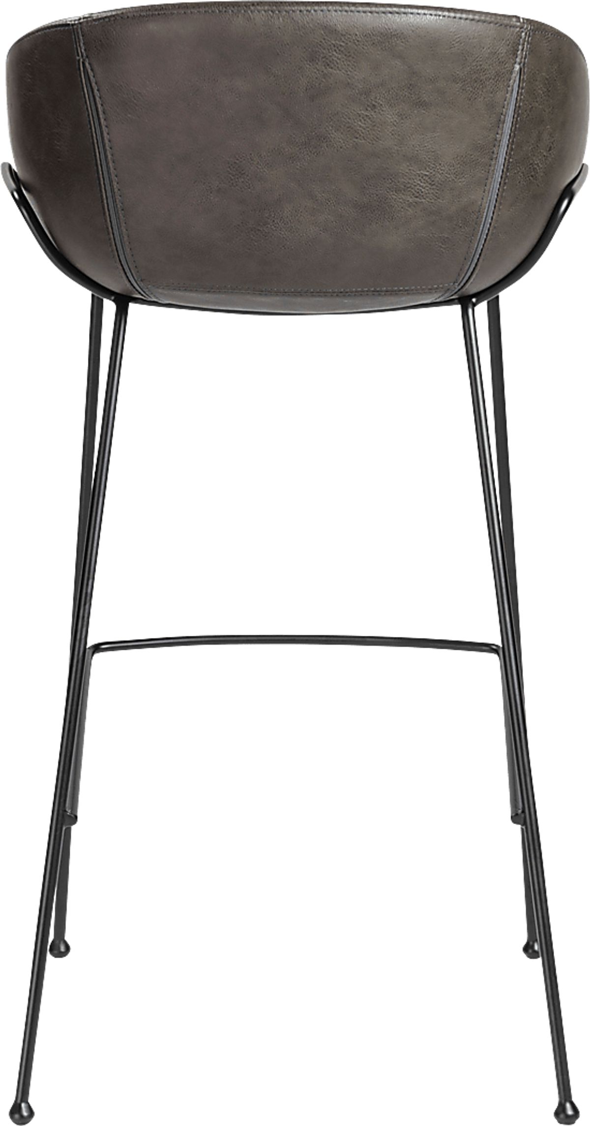 Choupique Dark Gray Leatherette Barstool, Set Of 2 | Rooms to Go
