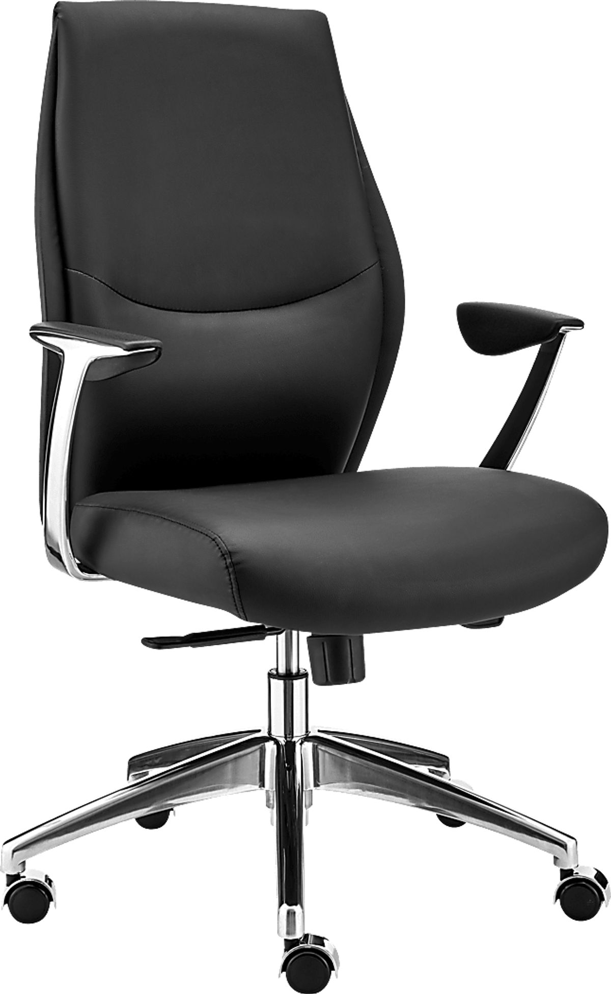 Chrisan Black Synthetic Fabric Desk Chair | Rooms to Go