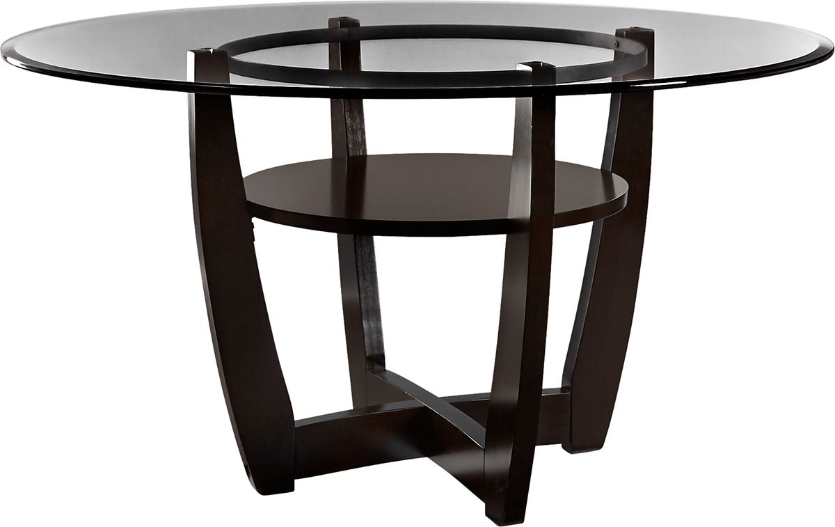 Ciara 5 Pc Espresso Dark Wood Green Dining Room Set With Side Chair ...