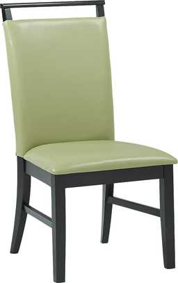 Ciara Espresso Dark Wood Green Side Chair | Rooms to Go
