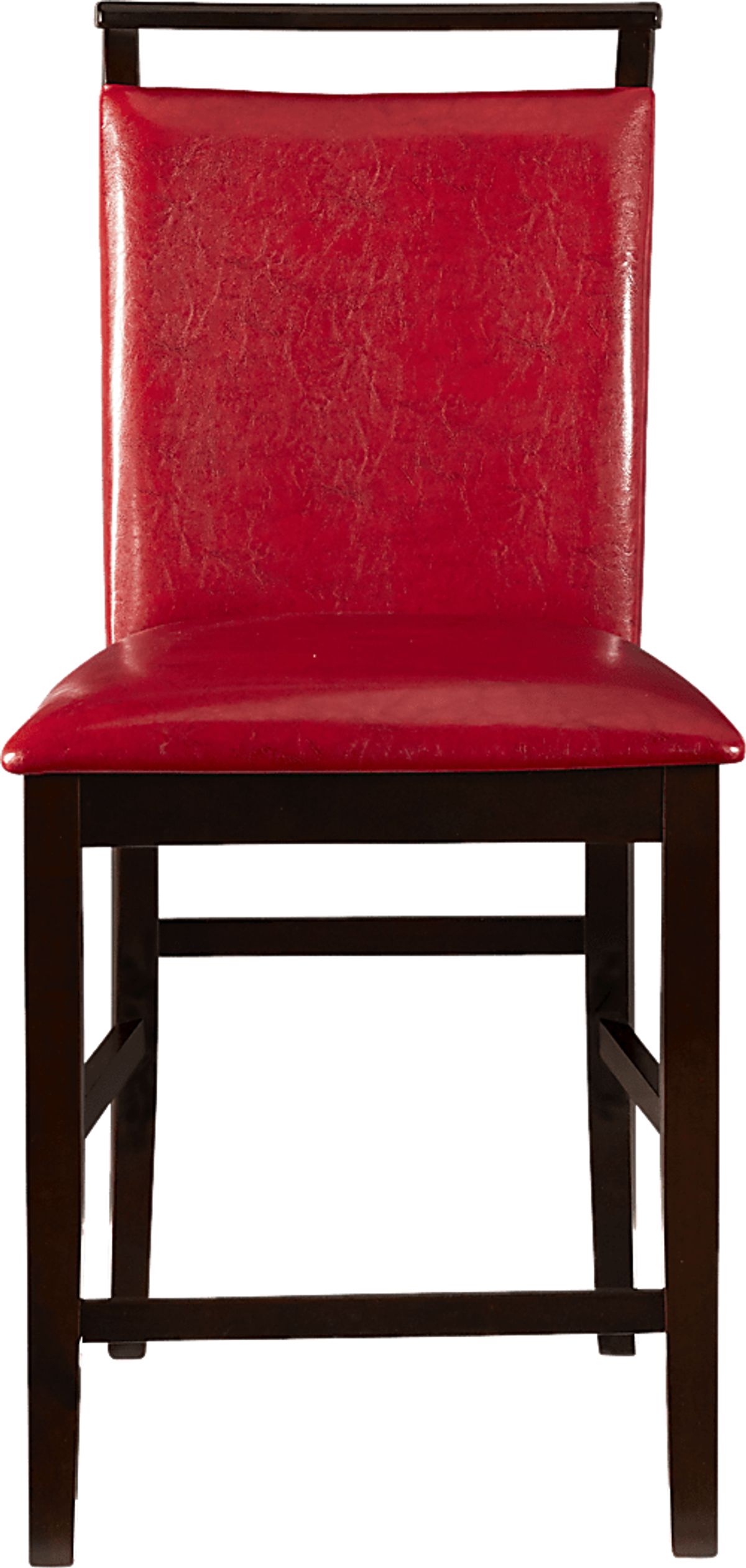 Ciara 5 Pc Espresso Dark Wood Red Dining Room Set With Counter Height ...