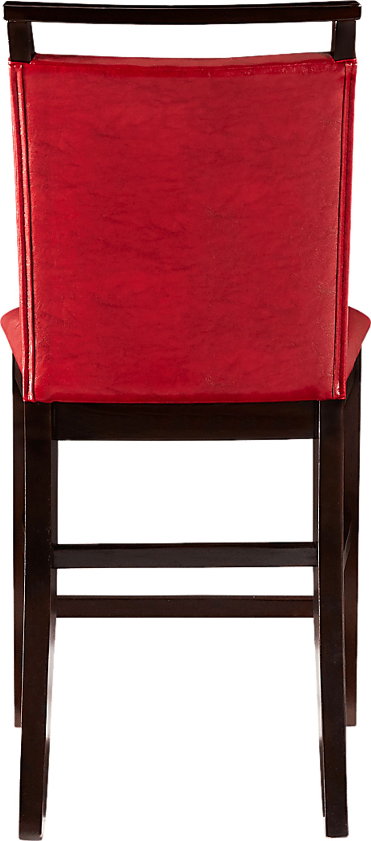 Ciara 5 Pc Espresso Dark Wood Red Dining Room Set With Counter Height ...