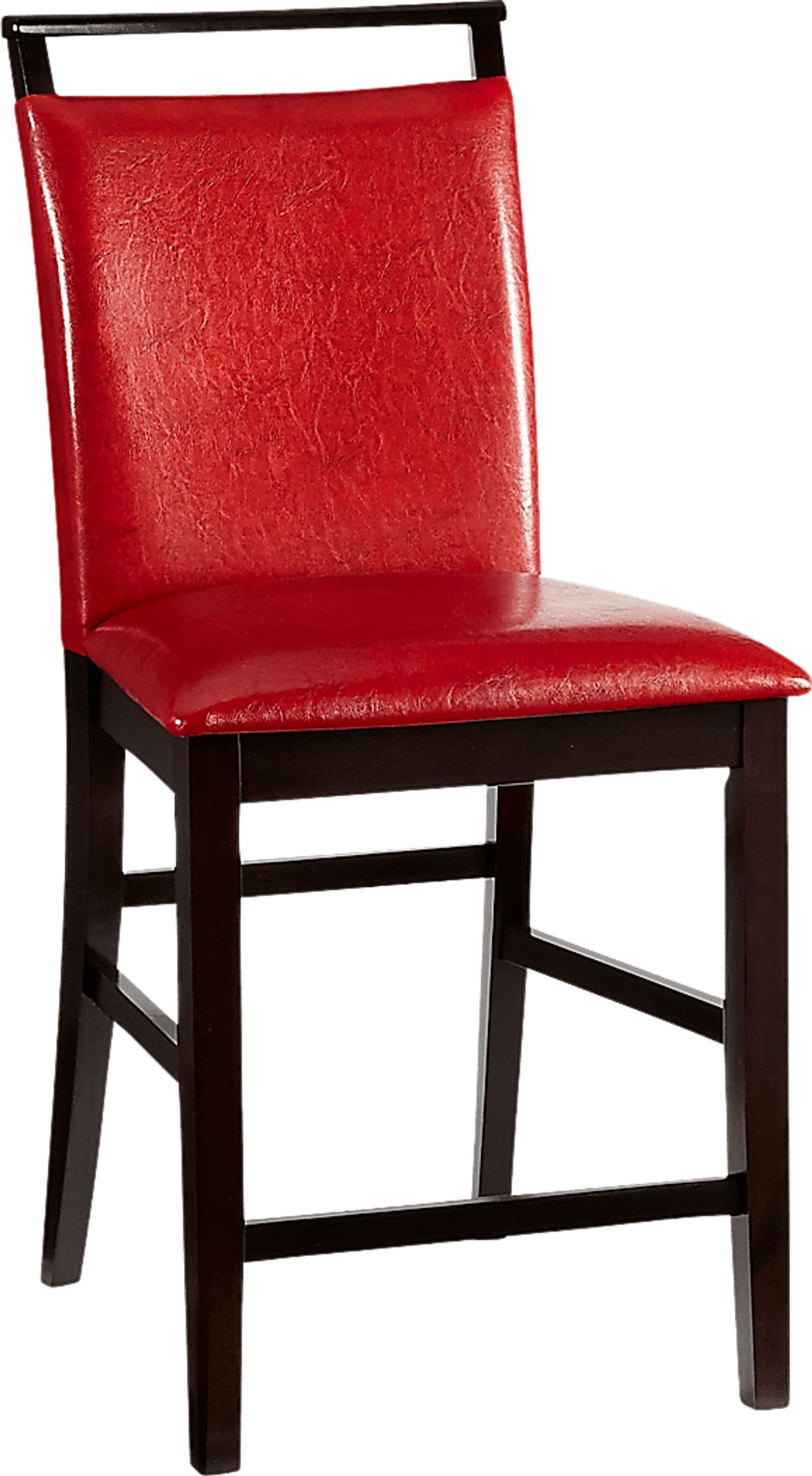 Ciara Espresso Dark Wood Red Counter Height Stool | Rooms to Go