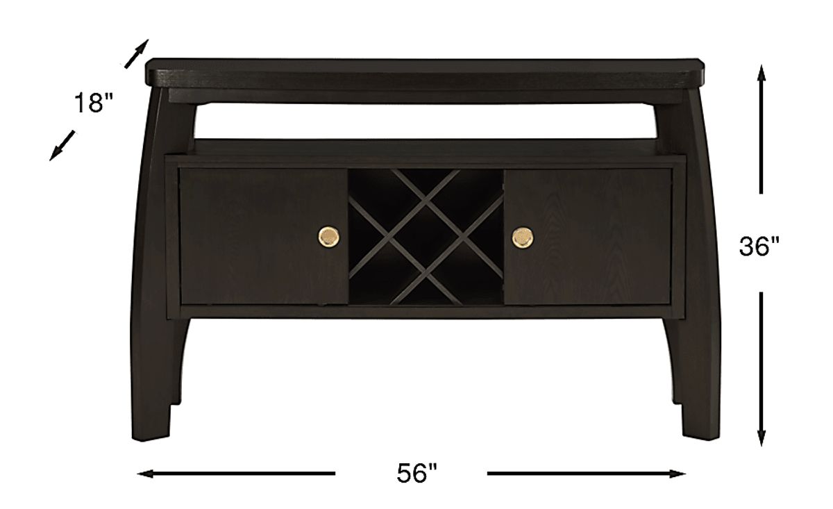 Cider Creek Chocolate Dark Wood Server | Rooms to Go