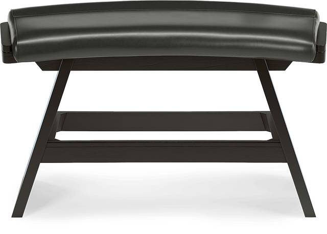 Cider Creek Chocolate Dark Wood Gray Counter Height Bench | Rooms to Go