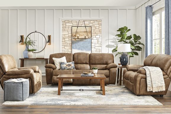 Alpen Ridge Collection - Contemporary Microfiber Living Room Sets