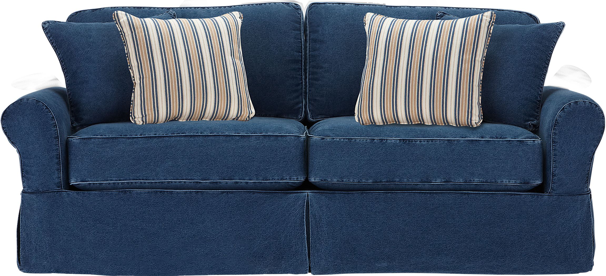 Cindy Crawford Beachside Blue Cotton Fabric Sleeper
