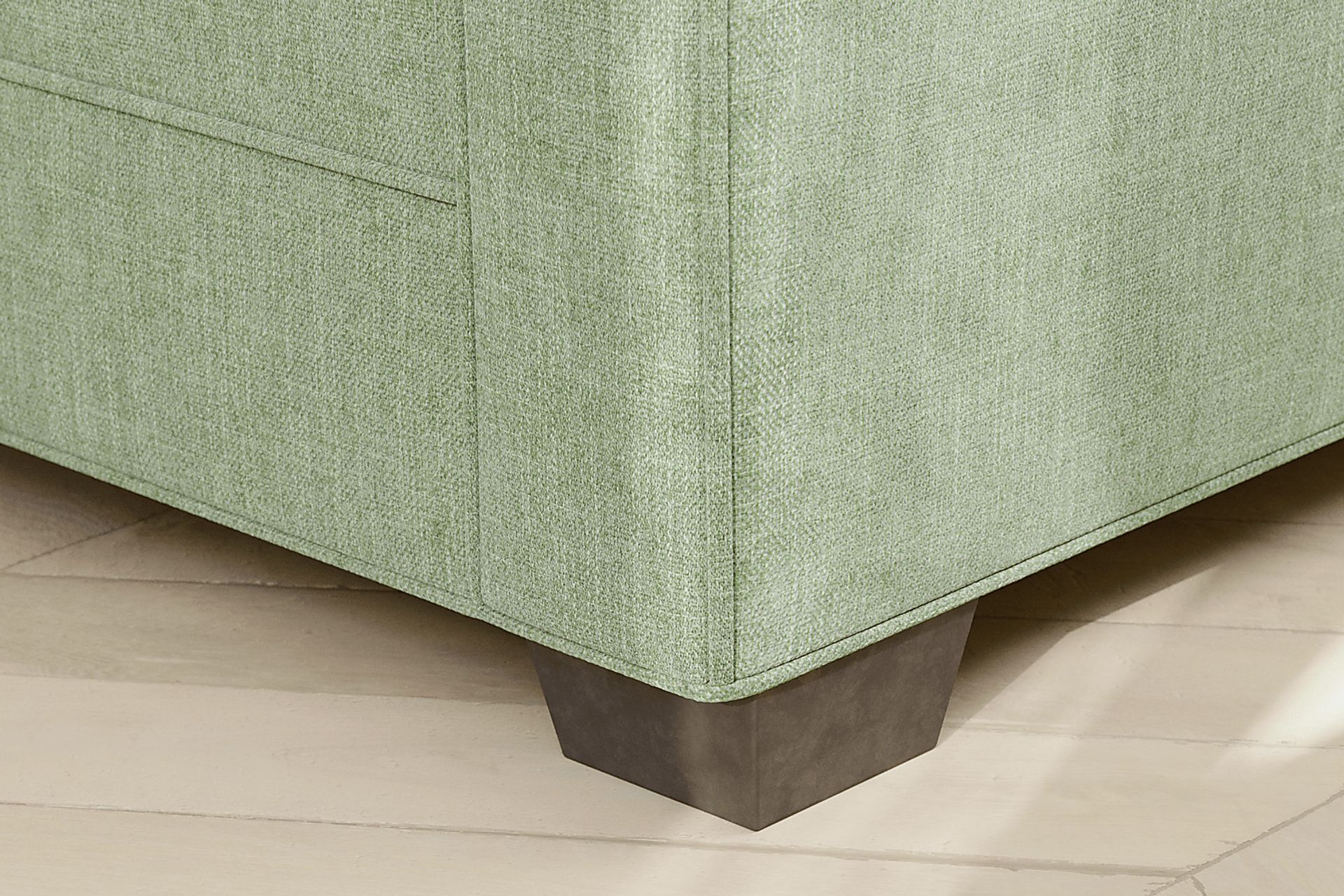 Cindy Crawford Bellingham Celadon Green Chenille Fabric Sleeper Chair ...