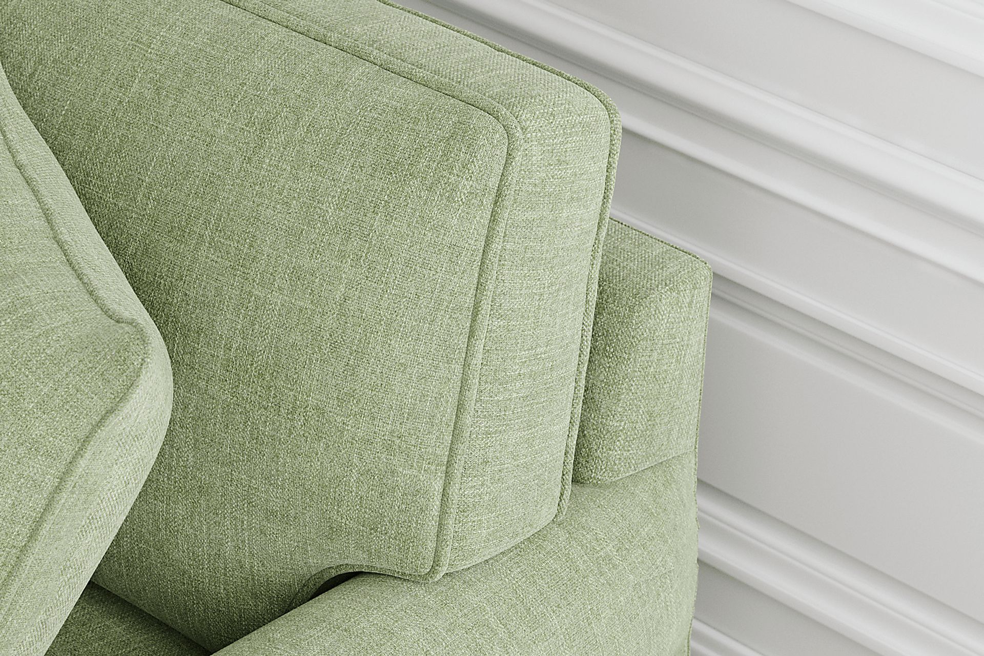 Cindy Crawford Bellingham Celadon Green Chenille Fabric Sleeper ...