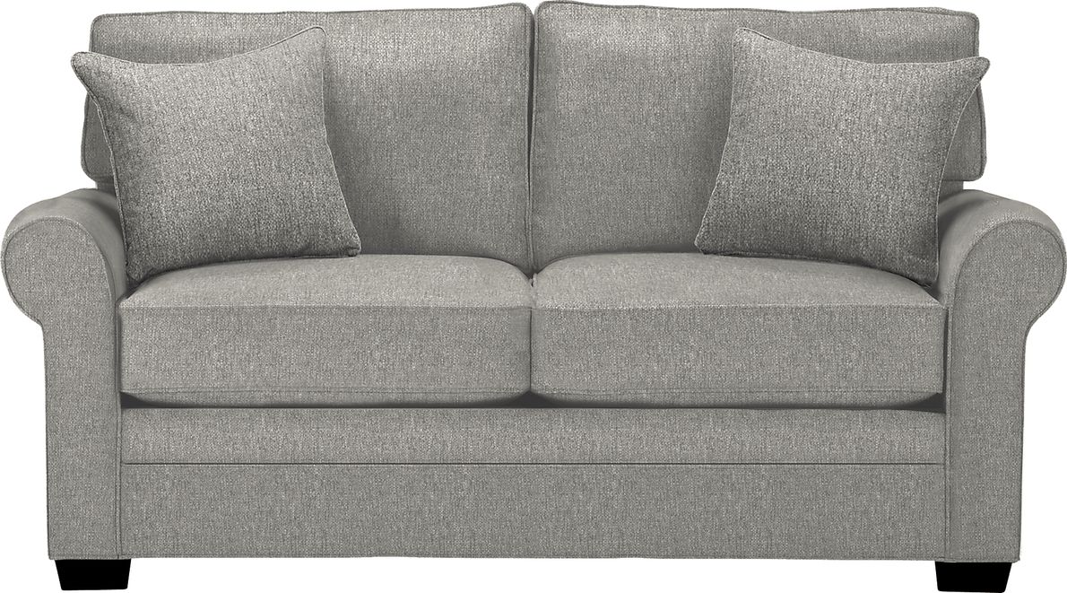 Cindy Crawford Bellingham Gray Textured Loveseat - Rooms To Go
